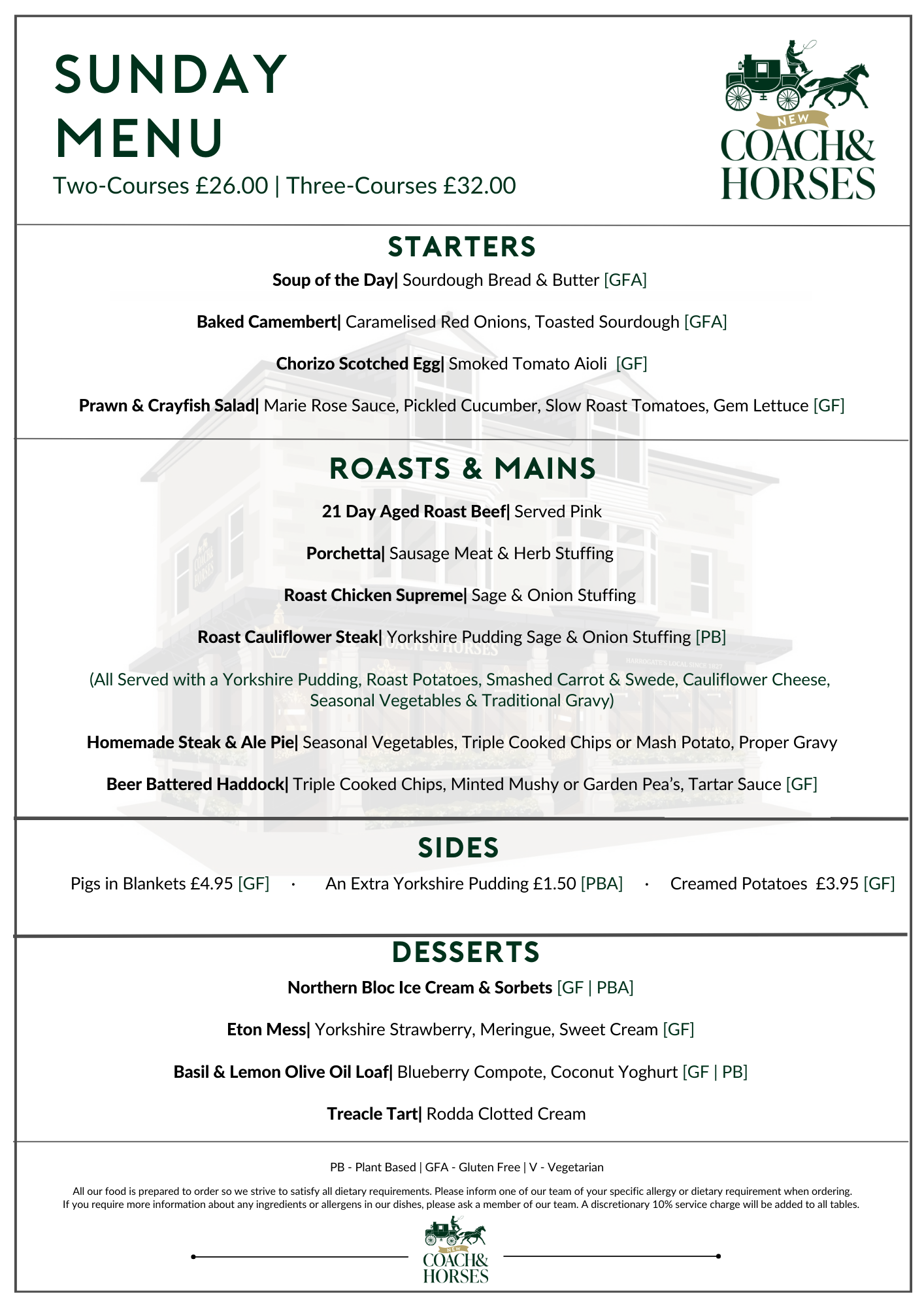 Food & Drink | The Coach & Horses