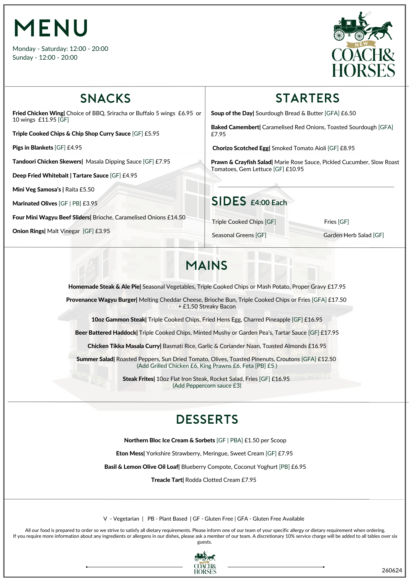 Food & Drink | The Coach & Horses